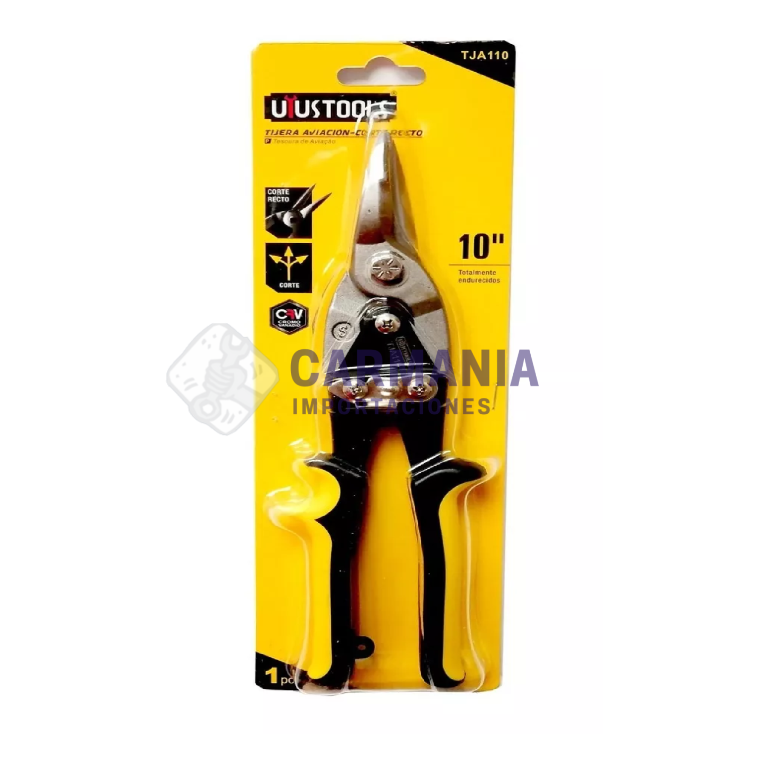 TIJERA CORTA CHAPA 10″ AMARILLA TJA110 – Carmania Importaciones