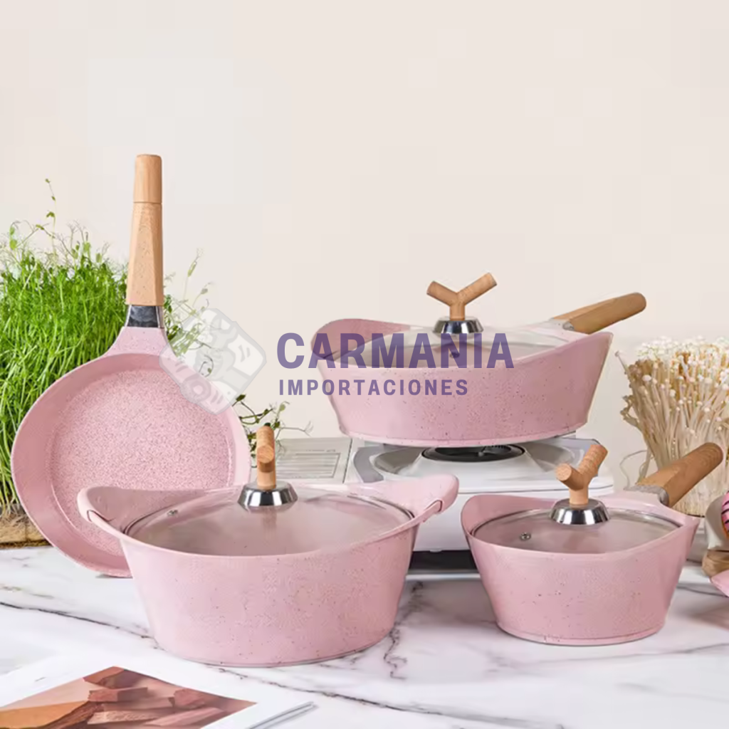 JUEGO DE OLLA 11 PZAS 2 COLORES – Carmania Importaciones